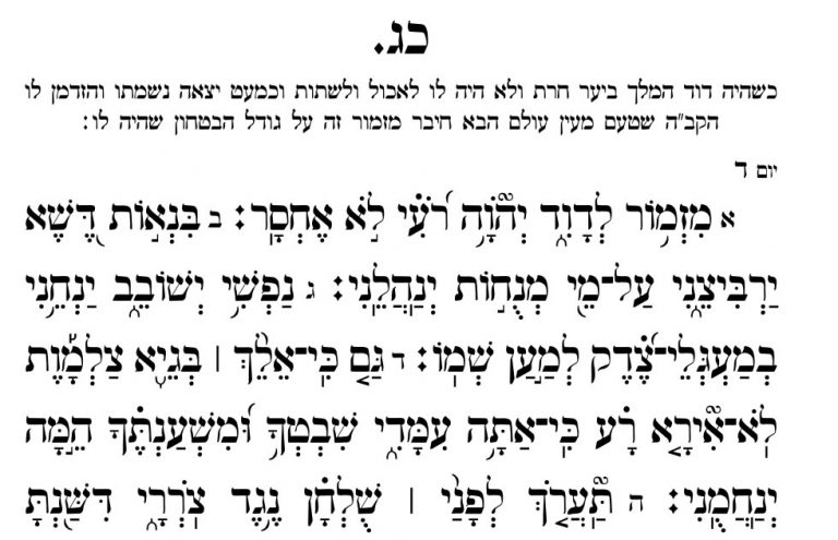 Mizmor L’David Chords